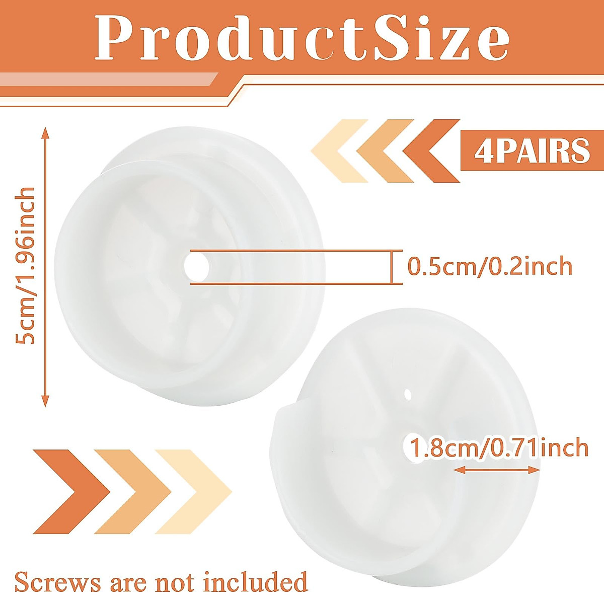 Amyhill Plastic Closet Pole Socket White Closet Rod Holders Rod Bracket Shower Holders Wardrobe Tube Support for Bathroom Curtain Clothing Store, 1-3/8 Inch(32 Pcs)