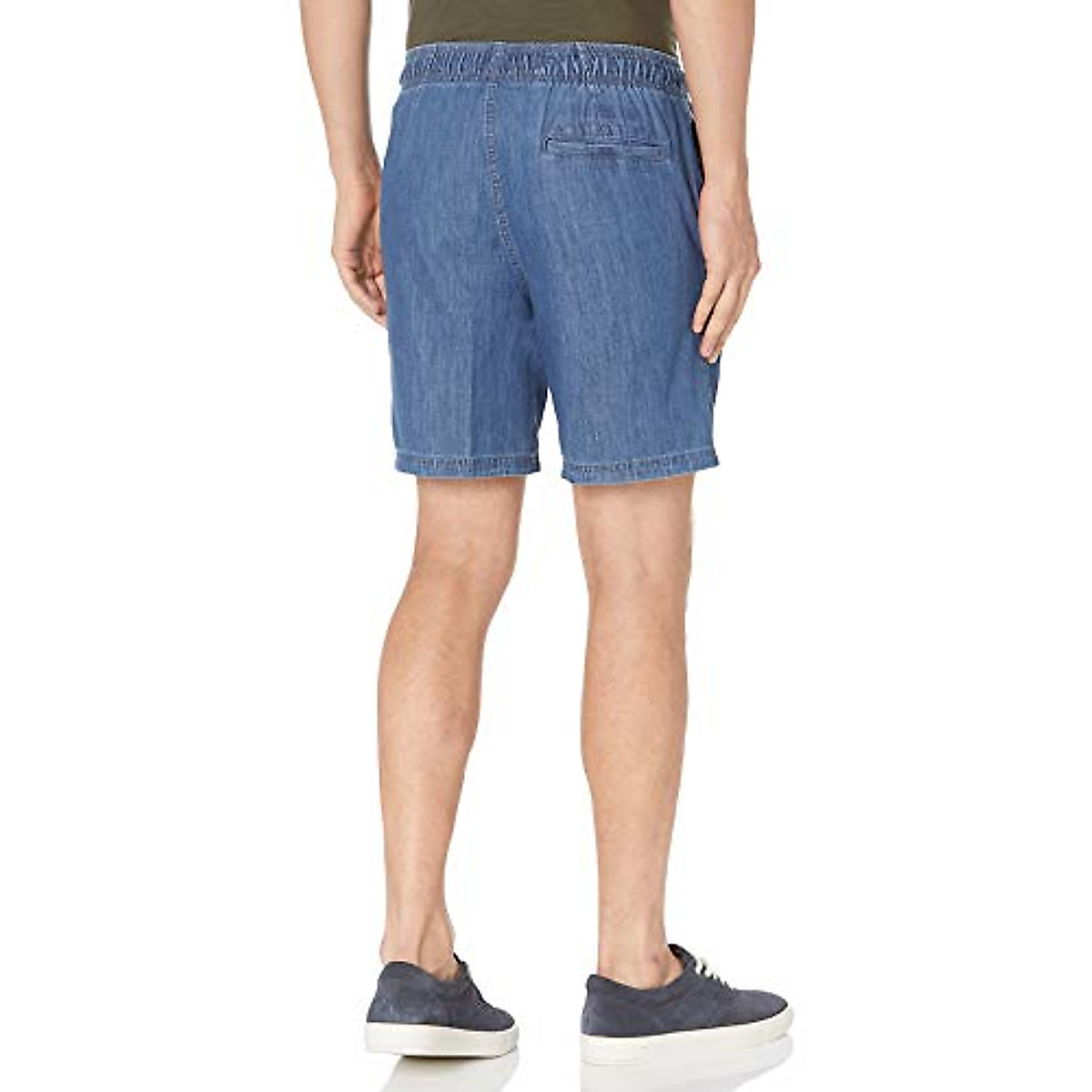 Amazon Essentials Men's Drawstring Walk Short (Available in Plus Size), Medium Wash Chambray, XX-Large