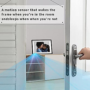 JREN Digital Photo Frame, 10.1 inch Smart Digital Picture Frame with HD Touch Screen Auto-Rotate Share Photos and Videos via FRAMEO App Anytime and Anywhere Color Black