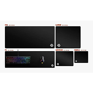 SteelSeries QcK Prism Cloth - Gaming Mouse Pad - 2 zones RGB lighting - Medium size