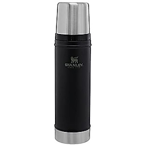Stanley Classic Vacuum Insulated Wide Mouth Bottle - BPA-Free 18/8 Stainless Steel Thermos for Cold & Hot Beverages – Keeps Liquid Hot or Cold for Up to 24 Hours