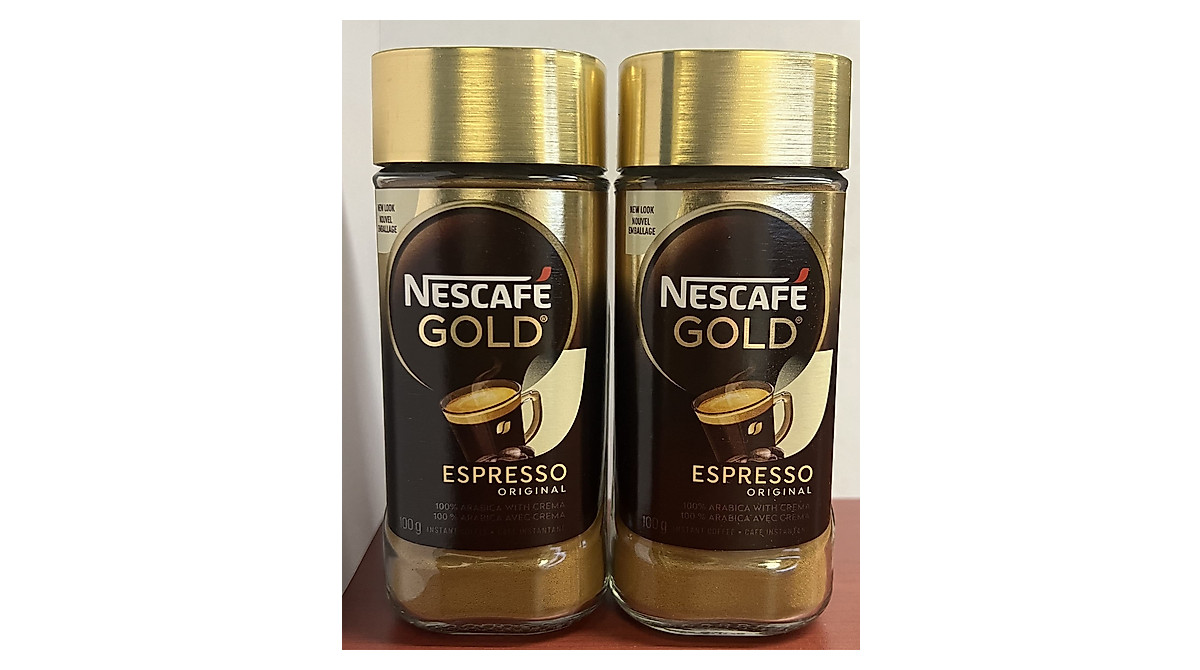 NESCAFE Gold Espresso Instant Coffee, 100g/3.5oz, Jar (2 Pack ...