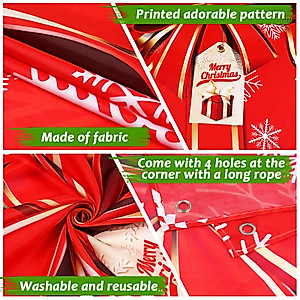 Christmas Door banner Christmas Snowflake Photography Backdrop Christmas Bowknot Gift Box Door Hanging Banner Sign Merry Christmas Decoration for Home Wall Outdoor Indoor Party Holiday Xmas Eve…