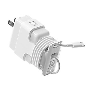 The Snap Back Charger Winder Compatible with Apple 30W USB-C Chargers for Travel and Cable Management