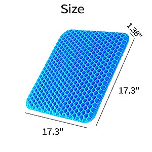 EVEME Large Gel Enhanced Seat Cushion with Non-Slip Cover,seat Cushion for Desk Chair, Cooling seat Cushion,Wheelchair Seat Cushions,for Office Chair Car Seat Cushion Student seat.Soft & Breathable