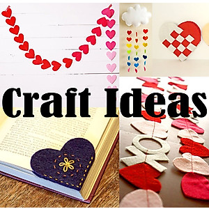 Playfully Ever After 3 Inch Black 22pc Stiff Felt Hearts