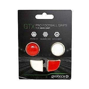 Gioteck Thumb Grips Joystick Protection for Xbox One Non-Slip Controller Red and White