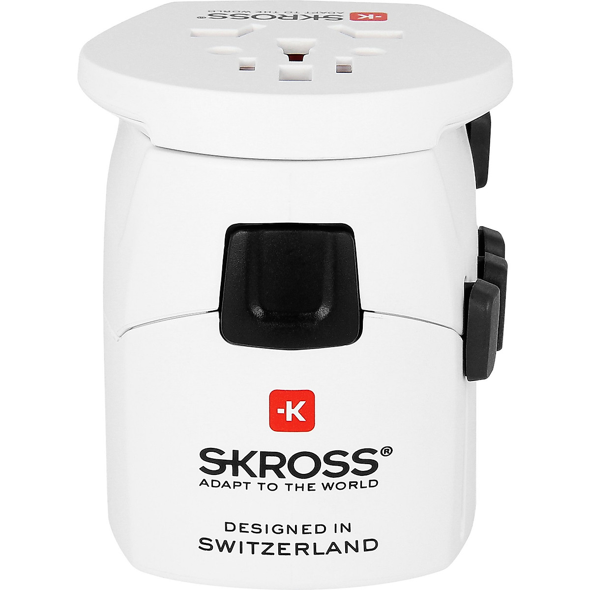 Skross PRO World Travel Adapter With Ground Plugs