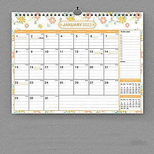 Wall Calendar 2023-2024, 18 Months to View Wall Planner Calendar 2023, Monthly Calendar July. 2023 - Dec. 2024, Wall Planner Calendar for Home or Office, 38 x 29 cm