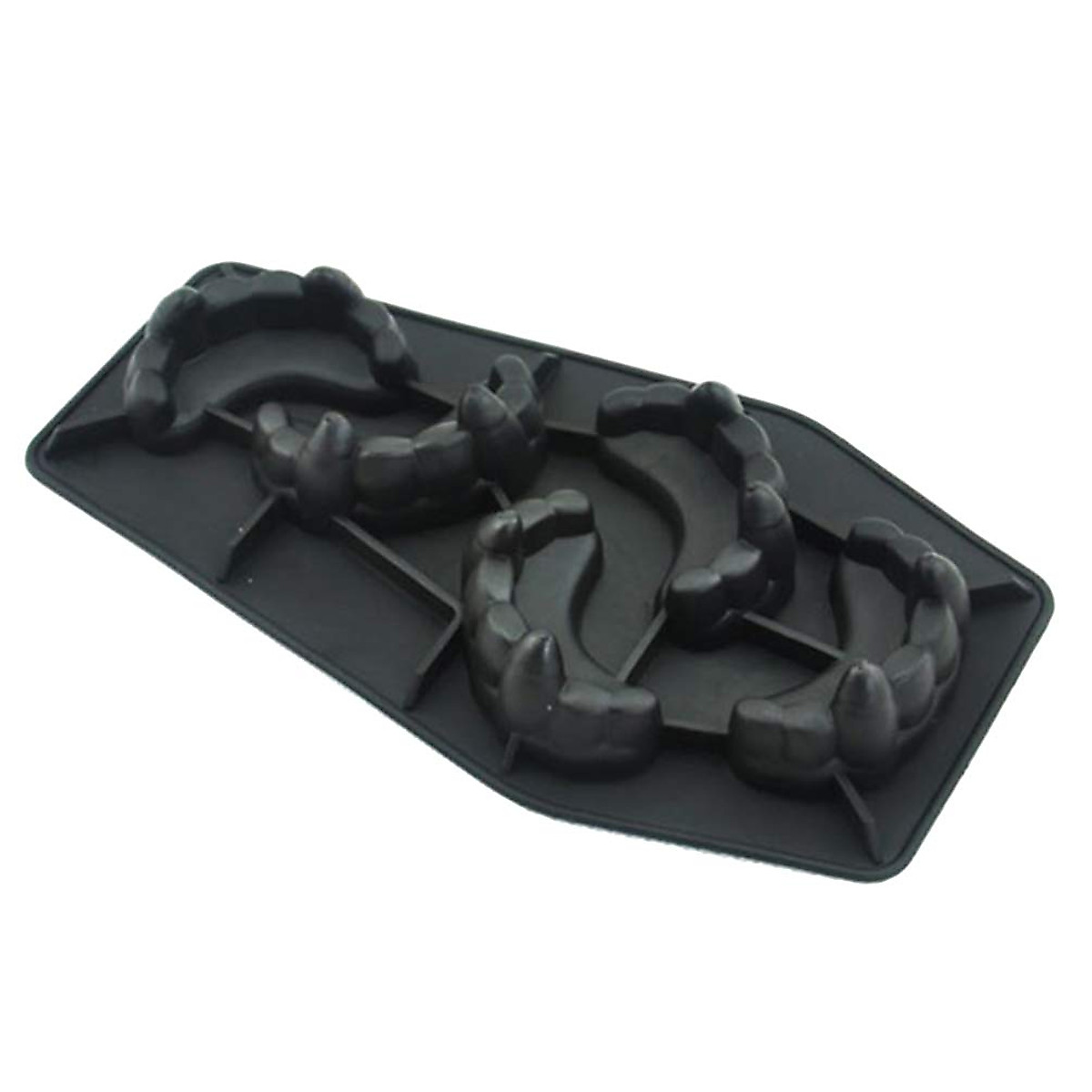 BESPORTBLE Halloween Vampire Teeth Ice Cube Mold Creative Halloween Theme Chocolate Ice Box Ice Cube Tray Mold Ice Maker DIY Kitchen Party Accessories