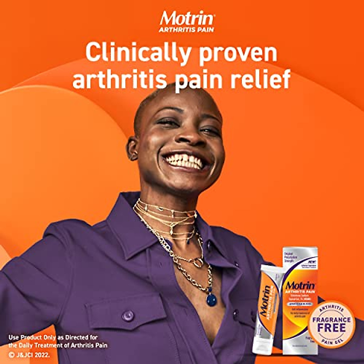 Motrin Arthritis Pain Relief Diclofenac Sodium Topical Gel 1%, Anti-Inflammatory Cream for Arthritis Pain in Hands, Wrists, Elbows, Knees, Feet & Ankles, NSAID Pain Relief Gel, 3.53 Oz