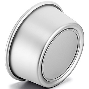 GOLEDU 3 Piece Round Cake Pan, 4" 6" 8" Aluminum Cake Baking Pan with Removable Base, Commonly Used for Baking Cakes that Need a Lot of Volume to Expand, Such as Chiffon Cake, Sponge Cake, etc.