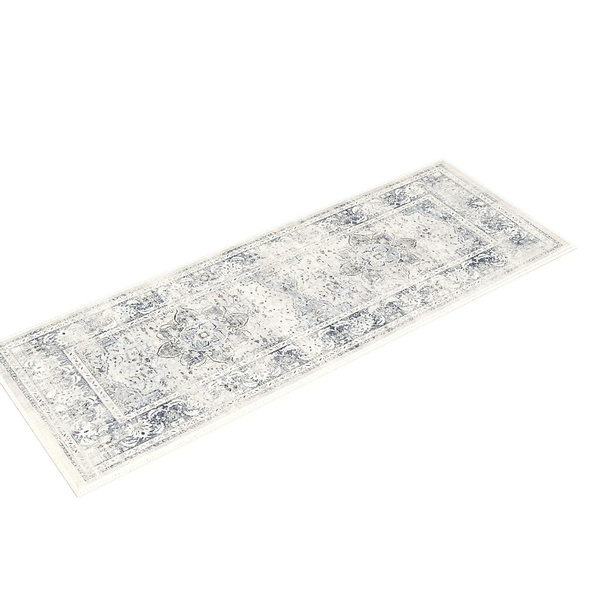 RUGGABLE – Sarrah Blue Quartz – Machine Washable Runner Rug – Pet & Child Friendly – Stain & Water Resistant – Non-Slip – 2.5'x7'