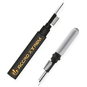 Bluetooth Earbuds Cleaning Pen,in-Ear Headphones Cleaning and Soft Dust Removal Brush Pen for Cleaning The Earwax,Dust in Bluetooth Headset Box,Camera and Mobile Phone (Black)