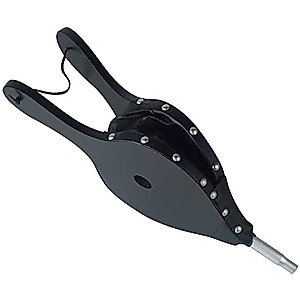 Tosnail 17" x 7.5" Wood Bellows Fireplace Bellows, Wood Air Bellows - Black