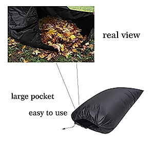 Lawn Tractor Leaves Bag Lage Capacity Garden Lawn Mower Leaf Storage Bags 54 Cubic Feet Outdoor Lawn Tractor Leaf Collection Bag Reusable Yard Grass Catcher Leaf Bag for Fast Garden Leaf Cleaning
