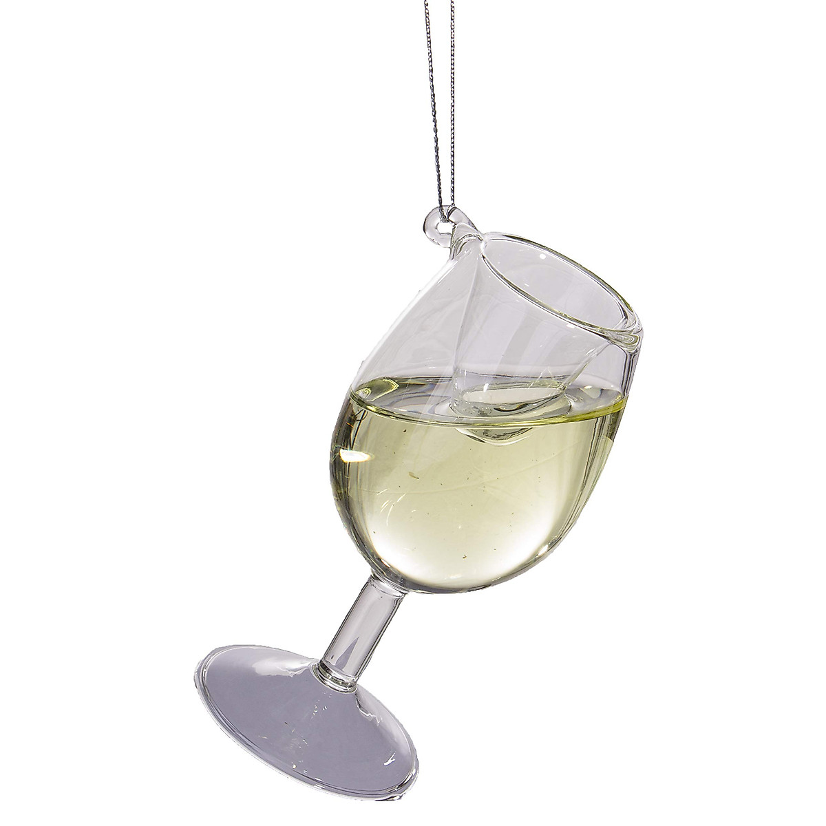 Wine Lovers Chardonnay Cheer Donnay Wine Glass Ornament w/Faux Wine