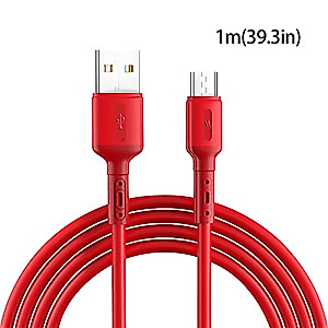 BGNTBUK Note 8 Charger Cable 6ft 1m Silicone Data Cable Mobile Phone Color Fast Charging Line Liquid Soft Plastic Flash Charging Cable Suitable for Android Interface C to C Charge Cable