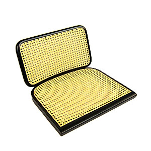 Marcel Breuer Cesca Chair Replacement Cane Seat & Back in Black (Made in Italy; NO Holes)