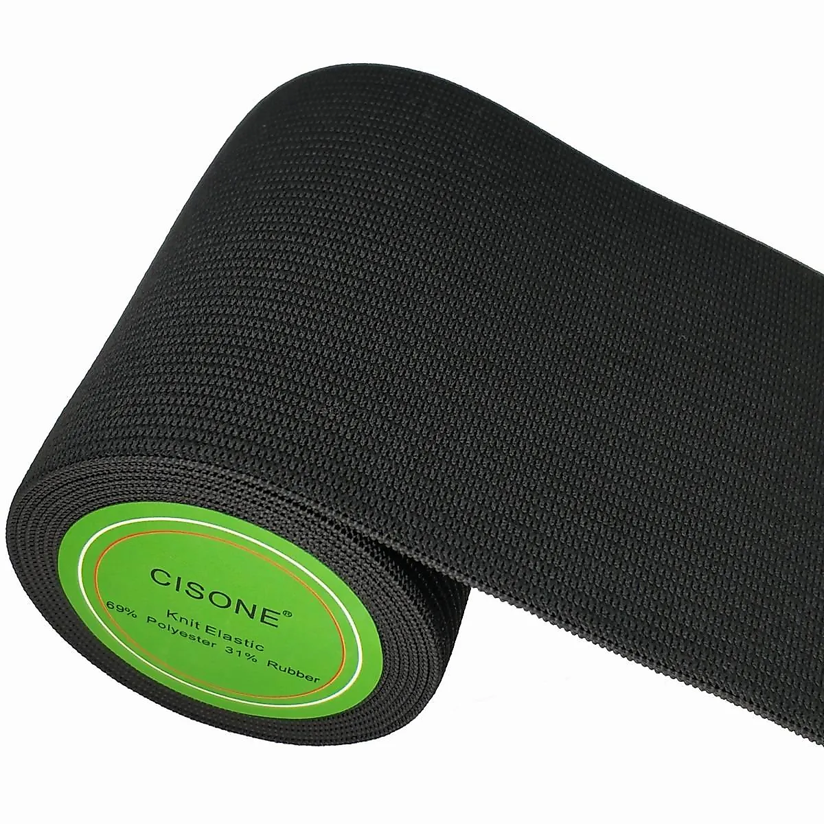 Knit Elastic 3 Inch Wide Black Heavy Stretch High Elasticity Knit Elastic Band 3 Yards