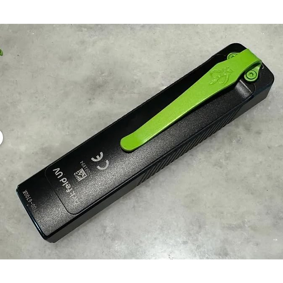 Zombie Green Titanium Deep Carry Pocket Clip For Olight Arkfeld UV Arkfeld PRO Flashlight