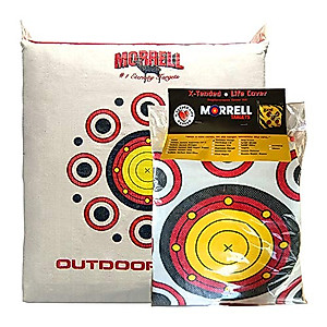 Morrell Weatherproof Range Archery Bag Target Replacement Field Point Cover with 2 Shooting Sides and Over 50 Shooting Spots, White