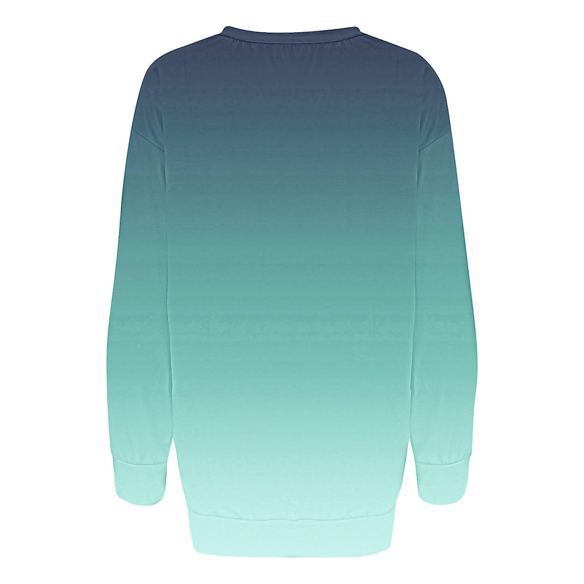 Ceboyel Women Tie Dye Long Sleeve Shirt Trendy Crewneck Sweatshirt Pullover Loose Fit Casual Tops Fall Fashion Clothes 2023 Plus Size Sweaters for Women Green L