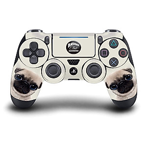 Head Case Designs Officially Licensed Animal Club International Pug Faces Vinyl Sticker Gaming Skin Case Cover Compatible With Sony PlayStation 4 PS4 DualShock 4 Controller