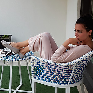 Floopi Women Slippers Moccasins, Soft Faux Fur Lining with Cozy Memory Foam, Ladies House Slippers for Women with Indoor & Outdoor Anti-Skid Sole(9, Pink-323)