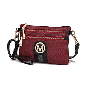 MKF Collection Women Crossbody Bag, Adjustable Strap Small WristletHandbag Shoulder Bag By Mia K