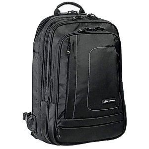 Brenthaven Metrolite Travel Backpack Fits 15.6 Inch Chromebooks, Laptops, Tablets, Plane Carry On Bag - Black, Durable, Rugged Protection from Impact and Compression