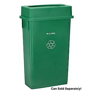 Alpine 23 Gallon Slim Trash/Recycling BIN Swing LID Green