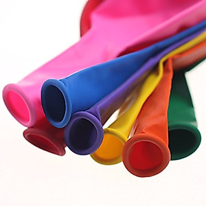 PMLAND 100 Pieces Rainbow Set Assorted Color Latex Party Balloons 12 Inches