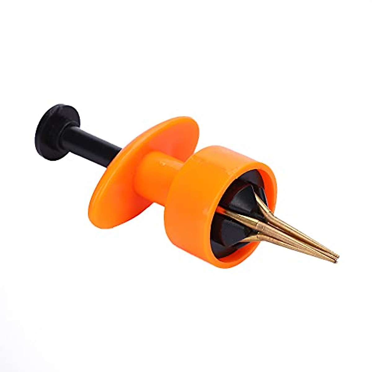 Tgoon Bait Bander, Portable Carp Fishing Accessories Fishing Pellet Bait Bander Tool Durable with Bags of Elastics for Outdoor for Freshwater Fishing(Orange)
