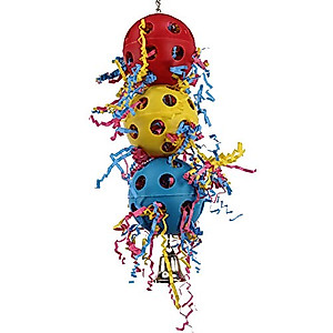 1088 Stuff Balls Bonka Bird Toys Shredding Colorful Parrot African Grey Amazon Quaker Budgie Finch