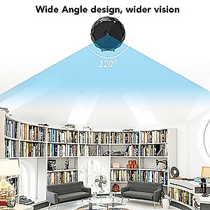 ASHATA Indoor Smart Security Camera, Security Camera Wireless with Magnetic Mount, 1080p Night Vision Motion Detection Loop Recording Support 128GB Storage Card
