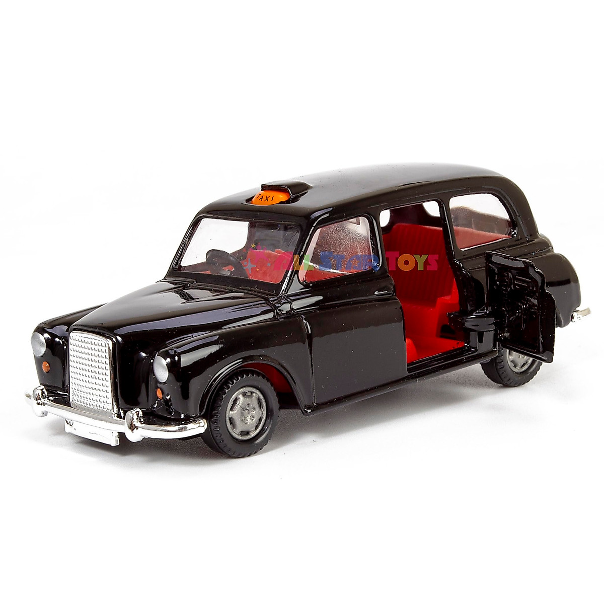 London Taxi 1/38 Scale Diecast Model Toy Car 4.75" Long Motormax 76003