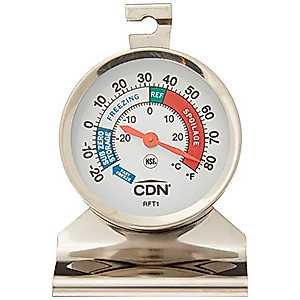 CDN RFT1 Proaccurate Heavy Duty Refrigerator Freezer Thermometer, ProAccurate Heavy Duty Refrigerator/Freezer Thermometer