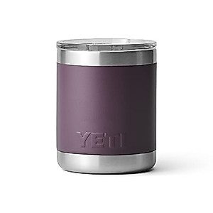 YETI Rambler 10 oz Lowball, Vacuum Insulated, Stainless Steel with MagSlider Lid, Nordic Purple
