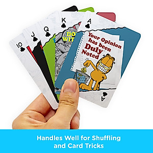 AQUARIUS Garfield Playing Cards - Garfield Themed Deck of Cards for Your Favorite Card Games - Officially Licensed Garfield Merchandise & Collectibles