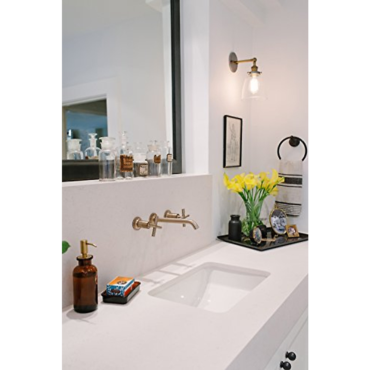 Ladena 2214-0 Rectangular undermount Bathroom Sink with Curved Bottom, 20-7/8" W x 14-3/8" L, White