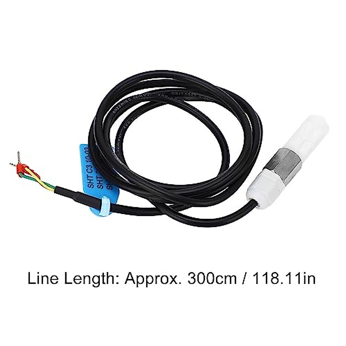NDNCZDHC Soil Temperature Humidity Sensor -20-100℃ Soil Temperature Probe DC3.3V Soil Humidity Sensor with 300cm Cable