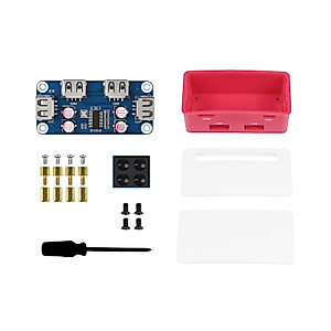 Waveshare USB HUB Box for Raspberry Pi Zero Series 4X USB 2.0 Ports Suitable for Raspberry Pi Zero Series