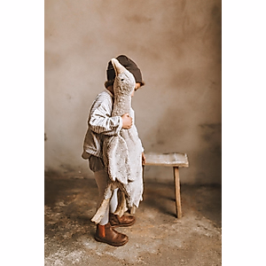 Senger Organic Cotton Goose Warming Pillow - Filled with Spelt - Grey - Large