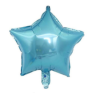 Wcaro Twinkle Twinkle Little Star Gender Reveal Party Decorations 36Inch Gold Moon Foil Balloons 18Inch Pink and Blue Star Foil Balloons for Boy or Girl Baby Shower He or She Gender Reveal Party