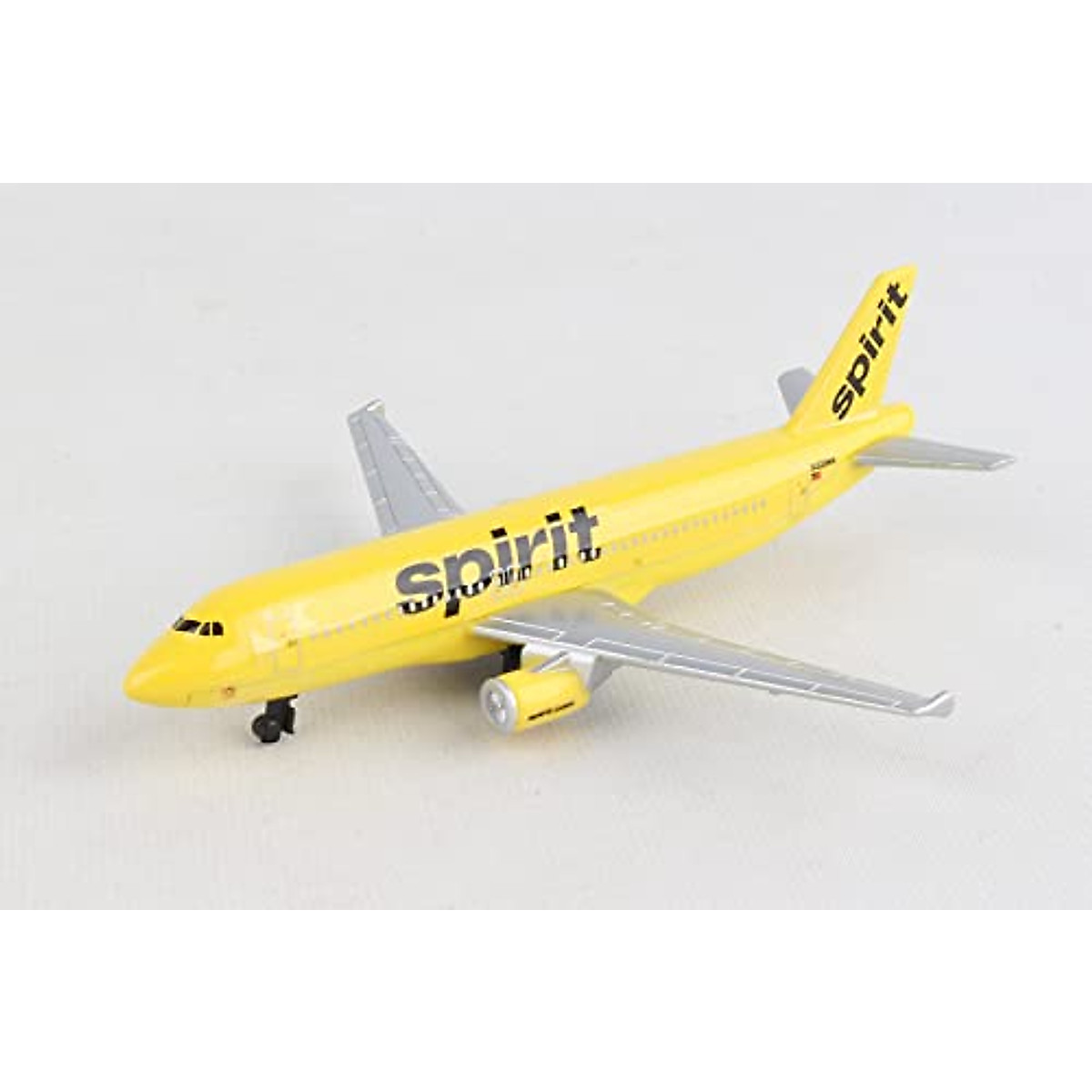 Daron Spirit Airlines Single Die-Cast Plane , Yellow