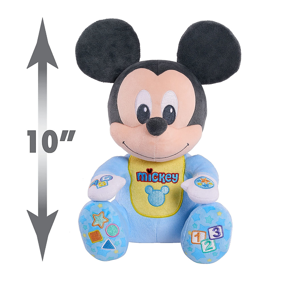 Disney Baby Musical Discovery Plush Mickey Mouse, Officially Licensed Kids Toys for Ages 06 Month by Just Play
