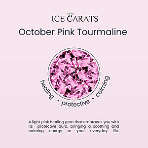 IceCarats 14K Yellow Gold Diamond Pink Tourmaline October Birthstone Ring Gemstone Band Size 6