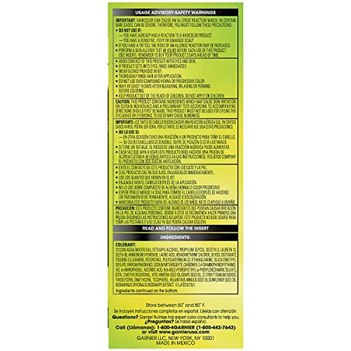 Garnier Nutrisse Nourishing Hair Color Creme, 12 Natural Blue Black (Packaging May Vary)