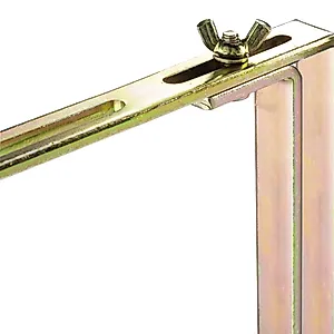 Safavieh PAT7045A Outdoor Collection Owens Natural teak wood Balcony Hanging Half Table